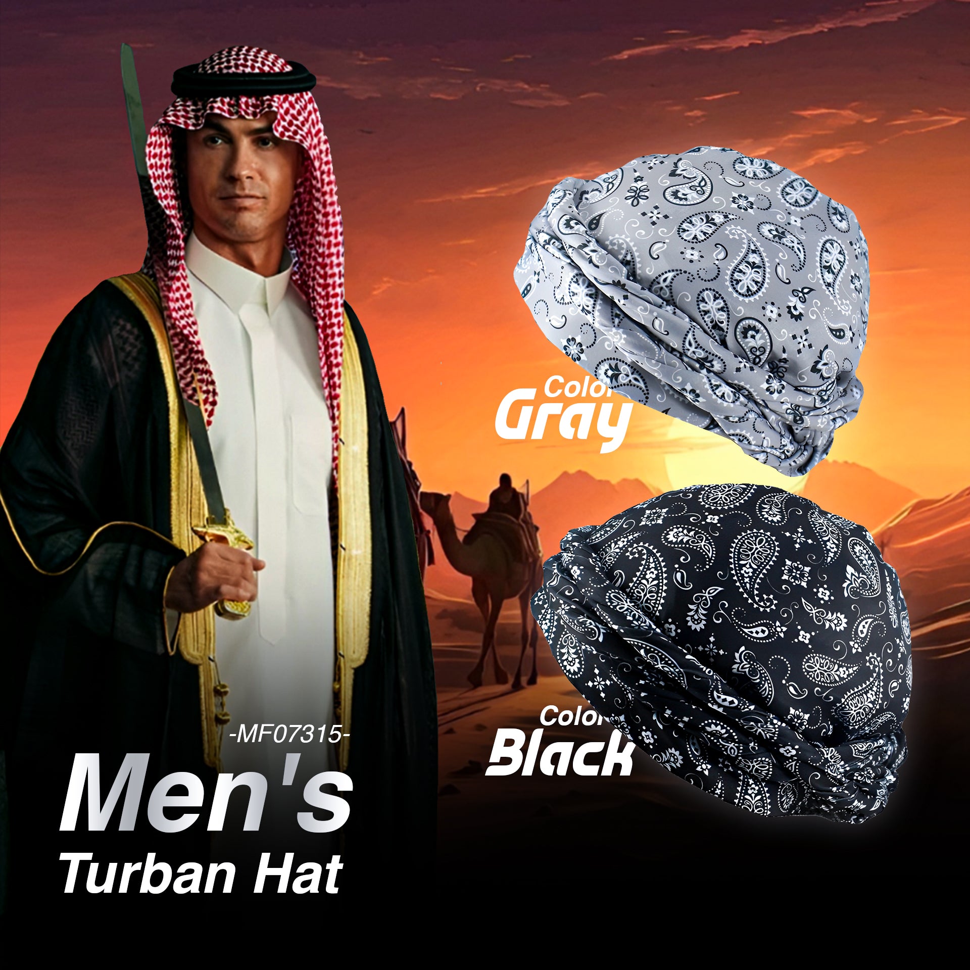 MF07315 Men's Turban Hat – Migoo.OS